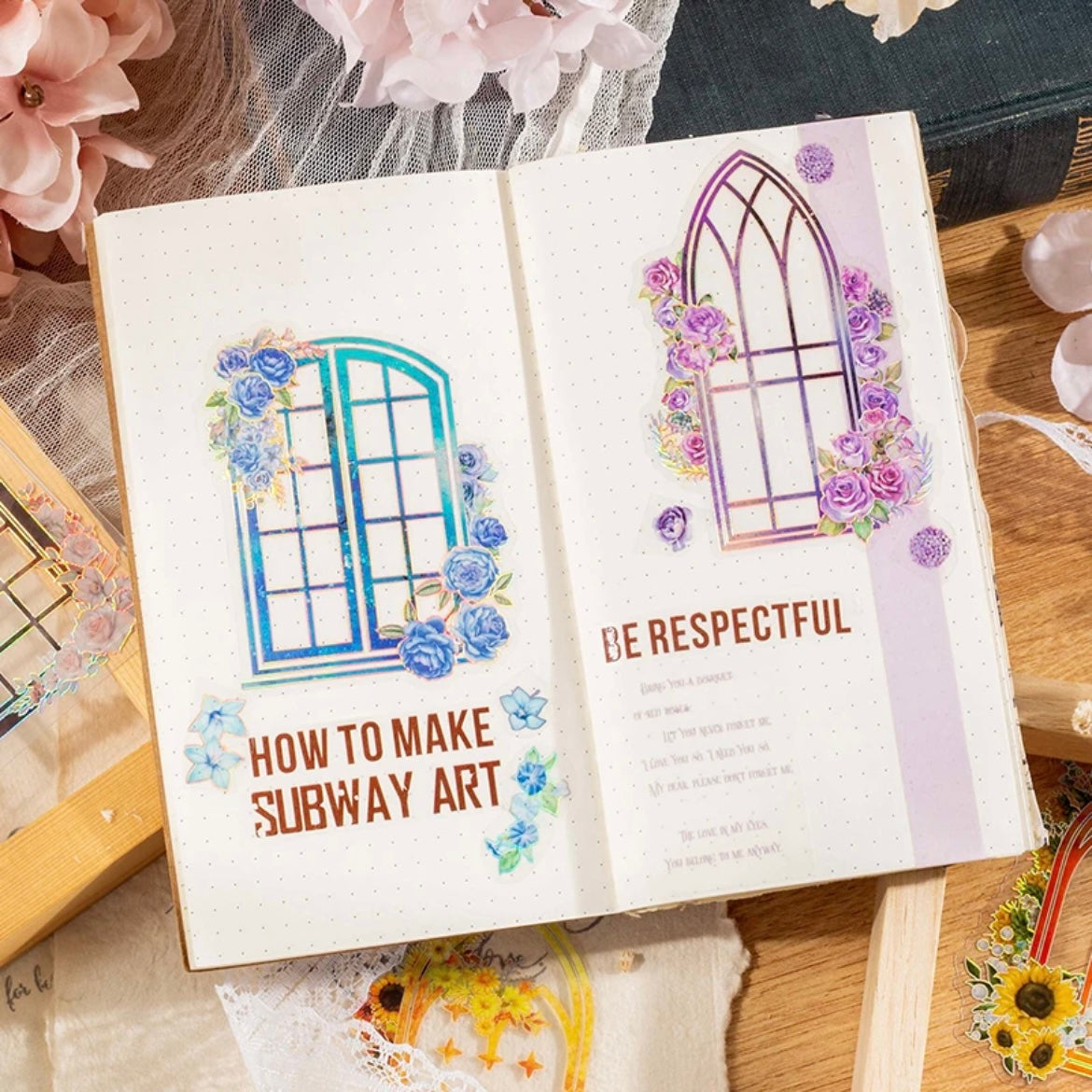 Vintage Floral Window Frame Stickers – Scribblet Stationery